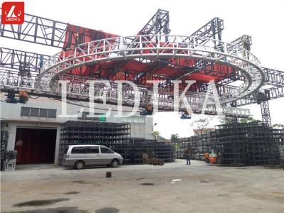 Cina Capriata di alluminio della fase di colore di rotazione del quadrato d'argento del cerchio per concorrenza/grande manifestazione di evento in vendita