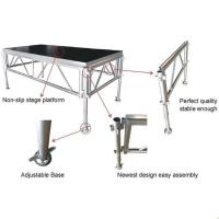 China Adjustable Height Aluminum Stage Platform For Quick Assembly And Space-saving Storage for sale