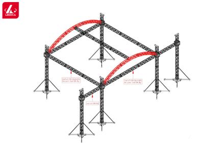 Cina Leggero alluminio legato 6061-T6 Spigot Box Truss per supporto per eventi in vendita