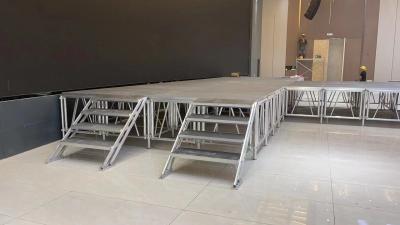 China Verstelbaar aluminium podiumplatform aanpasbaar veilig voor optredens Te koop