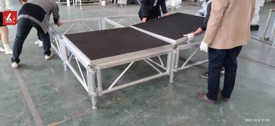 China Verstelbaar aluminium podiumplatform aanpasbaar veilig voor optredens Te koop