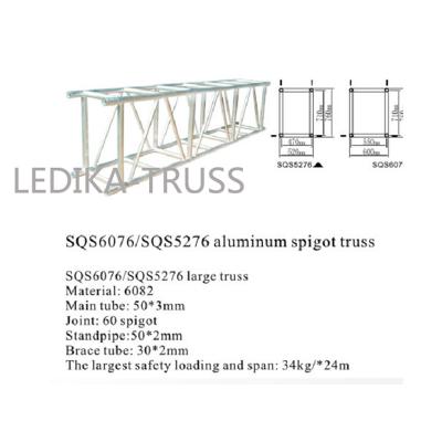 China Hoogbelastingscapaciteit Stage Roof Truss voor muziekevenement met structurele steun Te koop