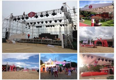 Cina Sistema di tralicci per il tetto in alluminio per il supporto all'illuminazione e alle apparecchiature audio in vendita