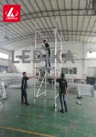 China Scaffold Tower Layer Truss Plastering Workbench Outdoor Event Truss With Wheels for sale