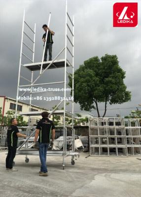 China Layer Truss Bench Structure 6082 Aluminum Work Ladder Painting Scaffold Tower for sale