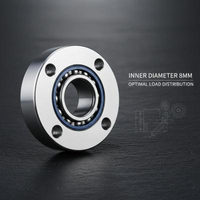 China Inner Diameter 8mm Flange Mounted Bearing Engineered for Precise Fit and Optimal Load Distribution in Mechanical Systems for sale