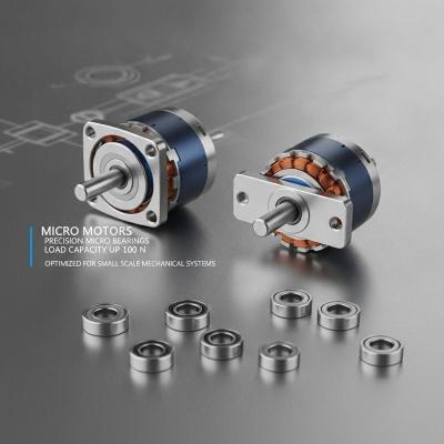 China Micro Motors Precision Micro Bearings Capable Of Load Capacity Up To 100 N Optimized For Small Scale Mechanical Systems for sale