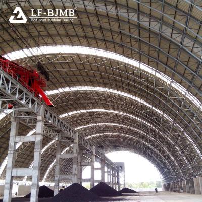 China Prefab Steel Frame Structure Storages Buildings Large Span Space Frame Coal Storage Shed Dry Coal Sheds for sale