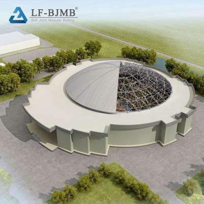 China Design Metal Roofing Shed Steel Space Frame Building for Warehouse/Church/Function hall for sale