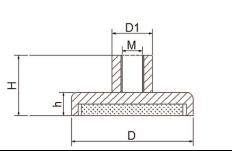 Close-up view of neodymium cup magnet with counter sunk design