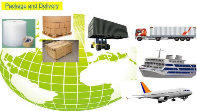 Packaged metal components ready for shipment