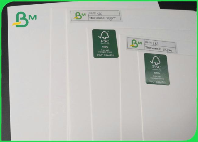 100% Virgin Pulp C1S White C1S 1 Side Coated & Glossy SBS Board 700 * 1000mm 
