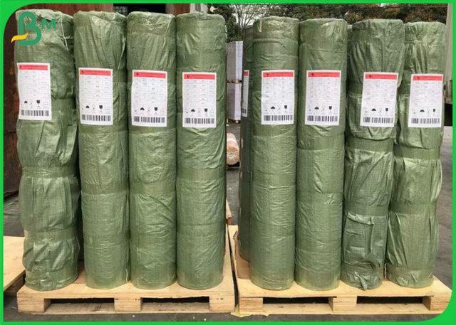Eco Friendly Washable Kraft Paper Roll 0.55mm 0.7mm 0.8mm With Metal Color