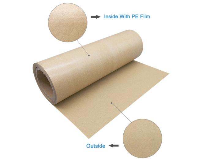 Moistureproof Food Grade Single Side Laminated PE Coated Kraft Paper For Sugar