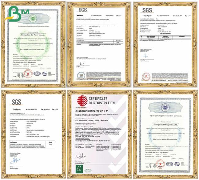 FSC Certified UWF Uncoated Woodfree paper 80 100 120gsm OBA free in Sheets