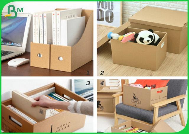 160GSM Good Quality FSC Brown Color Kraft Board For Making Storage Box 