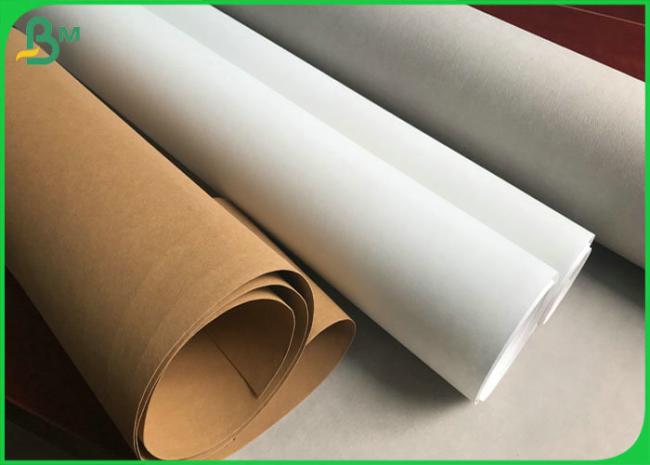 0.55 MM Fabric Material Untearable Washable Kraft Paper roll for making tote bag