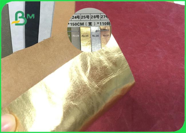 Both Sides Smooth Washable Kraft Paper Fabric In Roll Packing OEM Available