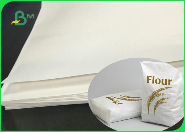 FDA 80gsm 90gsm White Durable Craft Paper For Flour Packaging Bag Customized