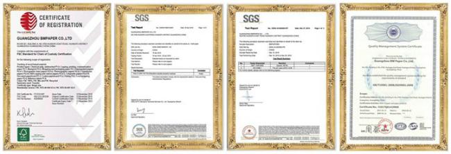 FDA 80gsm 90gsm White Durable Craft Paper For Flour Packaging Bag Customized