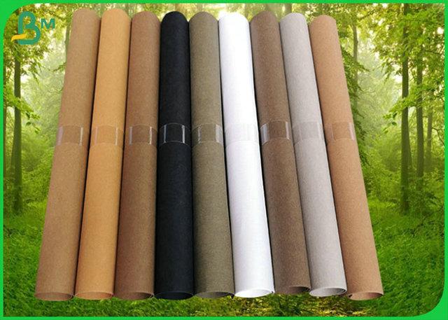 Rotolo riciclato della carta kraft Del tessuto di Waahable con 0.3MM 0.55MM 0.8MM