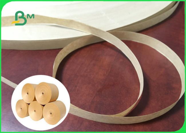 60gsm 120gsm Brown Kraft Paper Rolls For Straws 14mm 15mm FDA FSC Approved