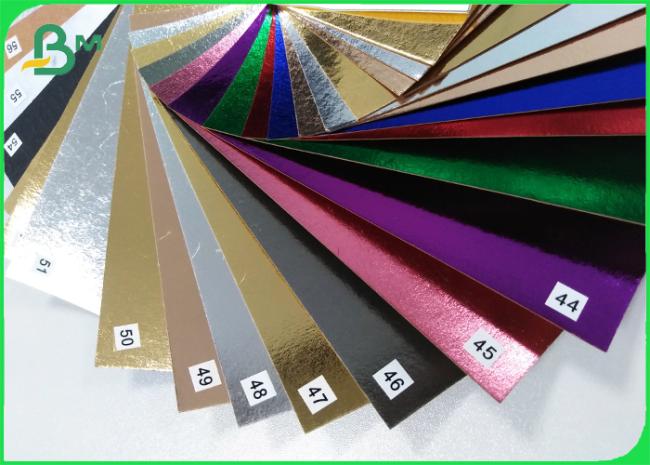 Il tessuto metallico blu della carta kraft Della stagnola del nuovo di progettazione argento dell'oro per caduta etichetta