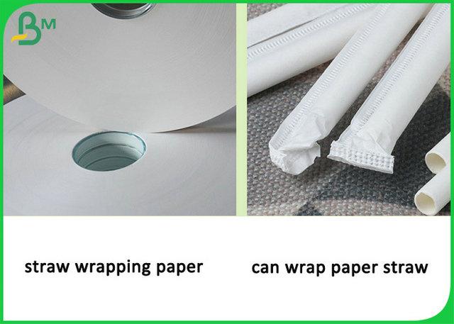 Foodgrade 28mm 29mm straw wrapping paper roll for toothpick or paper straw