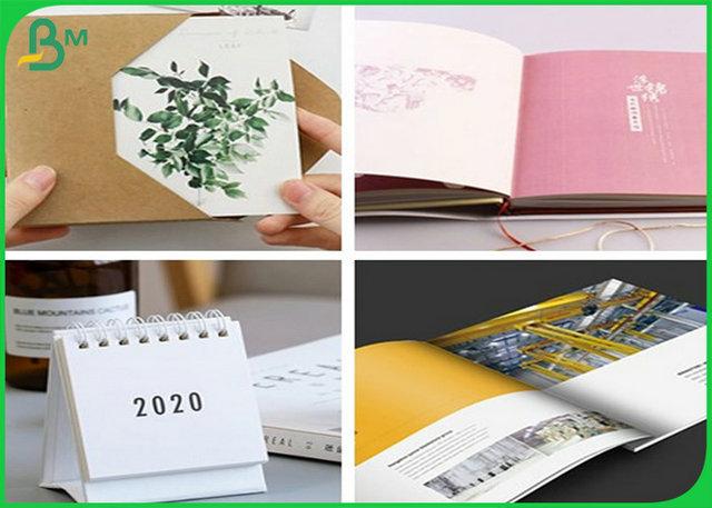 FSC 80gwhite色の会社概要を作るための無光沢の芸術の光沢紙ロール