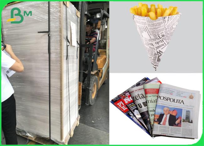 45gsm Daily News printing paper 781mm Rolls Recycled 