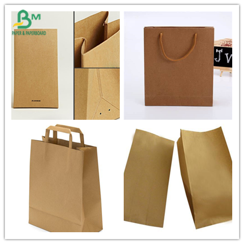 Giallo/bianco/carta da imballaggio del commestibile di Brown per i contenitori & le borse di alimento