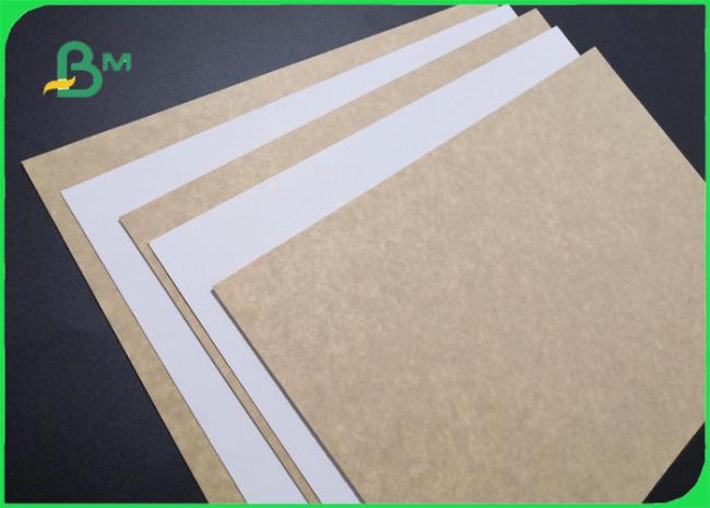 250g 325g 365g White Coated Kraft Back Board For Take Away Boxes Food Safe