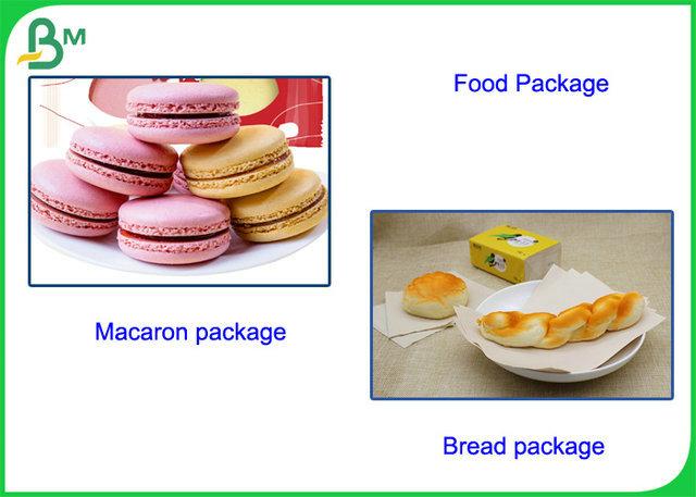 Food Grade 30Gr 40Gr White Color Mg Kraft Paper Roll For Macaron Packaging