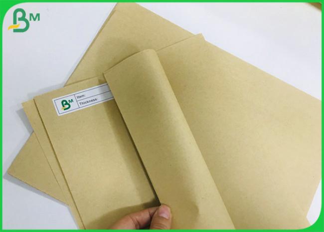 50G 80G Bamboo Pulp Based Eco Unbleached Kraft Liner Paper Roll For Envelope Bag