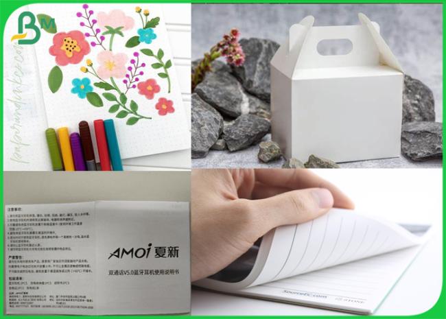 Waterproof 100um Offset Printing Rich Mineral Paper For Notebook Making