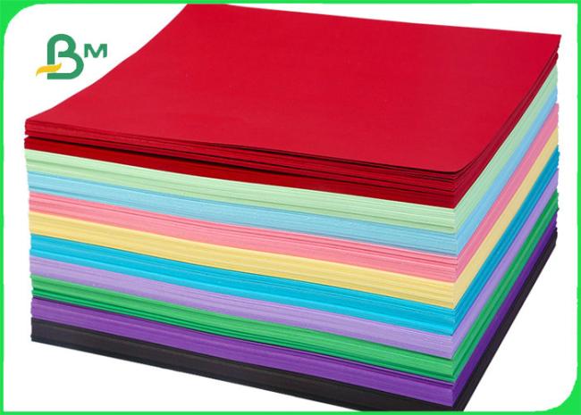 220gsm Uncoated Color Bristol Cardboard For DIY Crafts Folding Resistance