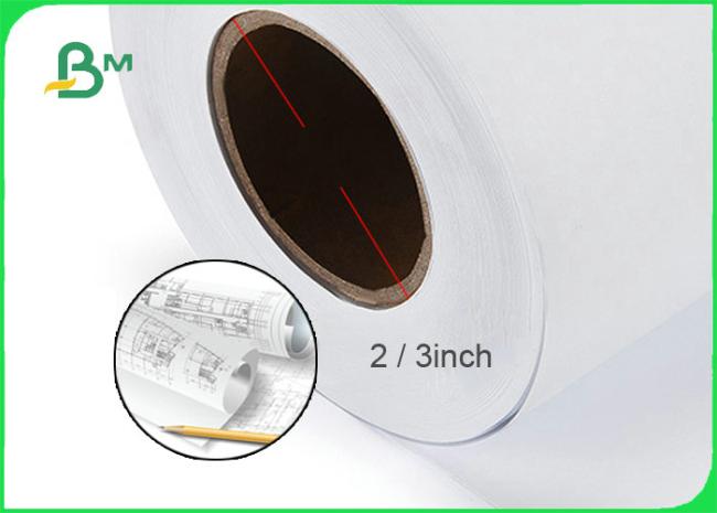  20lb Engineering Drawing CAD Inkjet Bond Paper Wide Format 24" x 150' 2" core