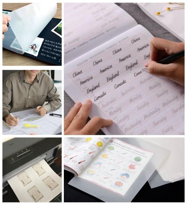 73gsm 83gsm Drafting Tracing Paper For CAD Printers A1 A2 A3 A4 Tear Resistance