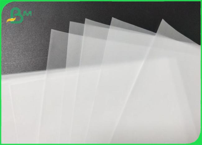 Water Tolerance Printable CAD Tracing Paper Roll Translucence 50gsm - 80gsm