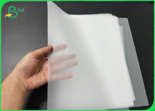 Water Tolerance Printable CAD Tracing Paper Roll Translucence 50gsm - 80gsm