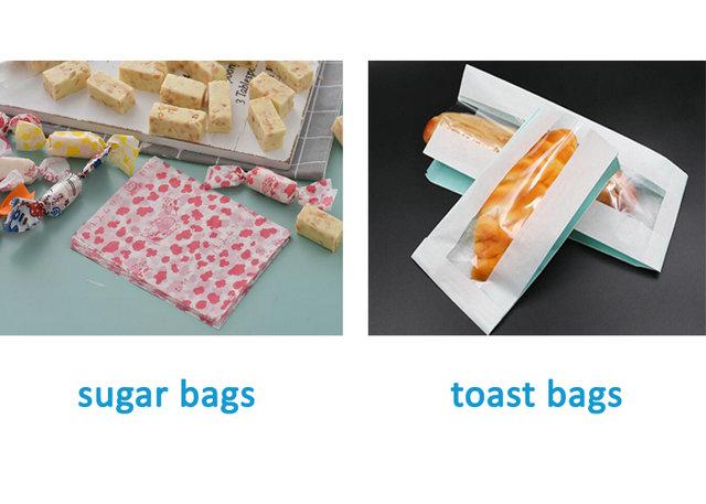Food Grade Sugar Wrapping White Kraft Paper 40g 50g Light Weight In Rolls