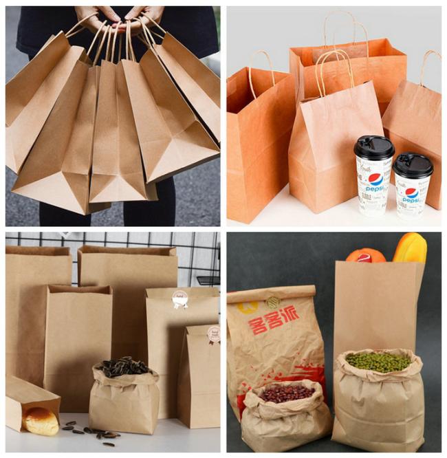 40g 50g Unbleached Food Grade Brown Kraft Paper For Food Packaging 1600mm