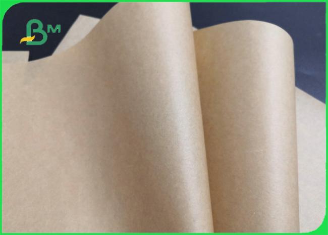 40g 50g Unbleached Food Grade Brown Kraft Paper For Food Packaging 1600mm