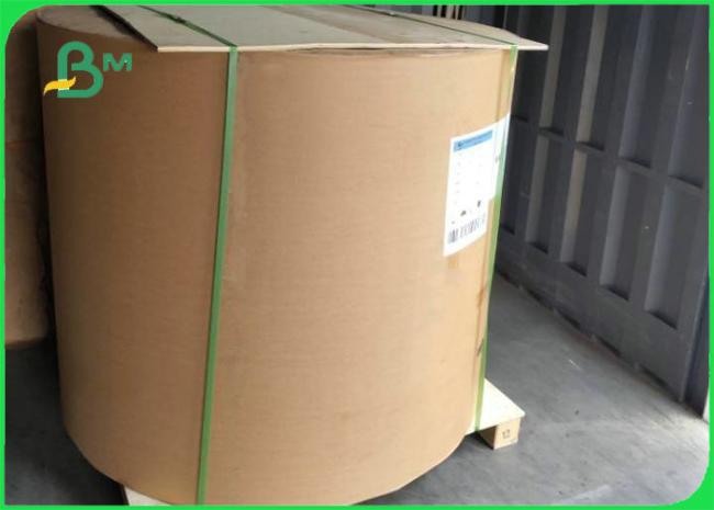 40g 50g Unbleached Food Grade Brown Kraft Paper For Food Packaging 1600mm