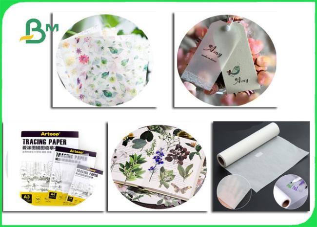 white tracing paper roll
