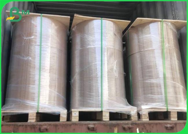 Folding Resistance 200gsm 365gsm Food Grade White Coated Kraft Paper For Making Fries Box