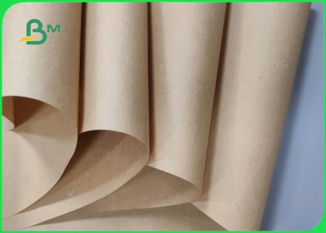 50gsm 70gsm Brown Kraft Wrapping Paper Roll Natural Food Wrap Paper