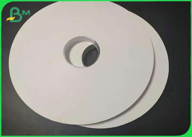 29mm 32mm Eco Friendly 28g White Kraft Paper Rolls For Wet resistant Straw Packaging