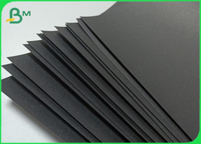 Fold Resistance Black Cardboard Paper Sheets A4 Size With Jet Black