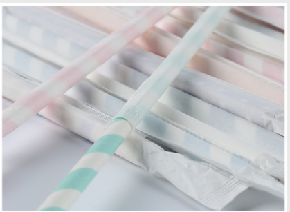 28gsm Straw Wrapping Paper bianco 38mm 44mm per l'imballaggio della paglia singola